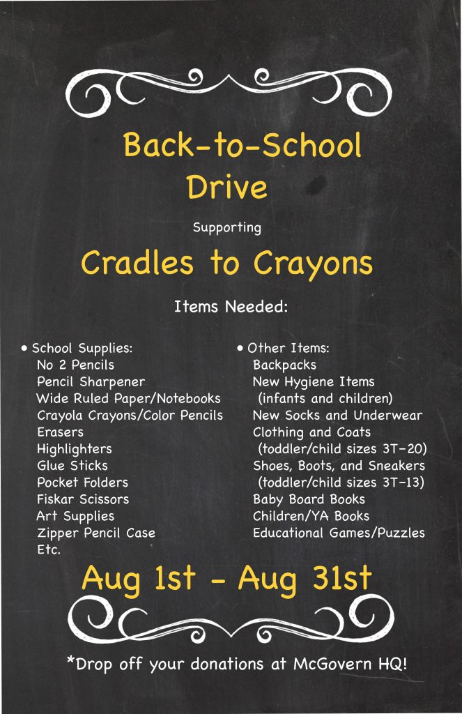 Back-to-School Drive - MIT McGovern Institute